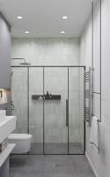 China Customized White Grey Bathroom Cabinet Tall Side Cabinet Whole House Design 1200mm for sale