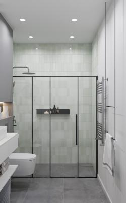 China Customized White Grey Bathroom Cabinet Tall Side Cabinet Whole House Design 1200mm for sale