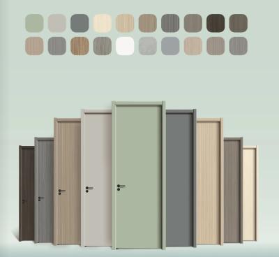 China Custom Solid Wood Interior Door - Modern Minimalist Design with Multiple Color Options - 20-40 Day Lead Time for sale