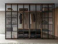 China Modern Customized Glass Wardrobe Fitted Bedroom Closet for sale