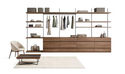 China Modern Customized Open Wardrobe Fitted Bedroom Closet No Door for sale