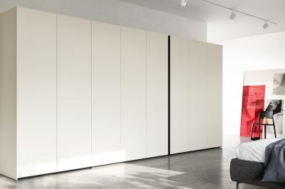 China Bespoke Modern White Wardrobe Closet Custom With Shoe Cabinet for sale