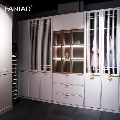 China Custom Cream French Style Wardrobe with Pull-Out Mirror and Blum Hardware - 20-40 Day Lead Time for sale