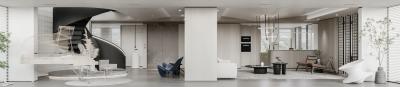 China Modern Light Grey Wood Grain Whole House Furniture Design - 20-40 Day Custom Cabinet Lead Time for sale