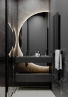 China Modern Wall Mounted Bathroom Cabinet with Smart LED Mirror 60x80cm for Vanity Storage for sale