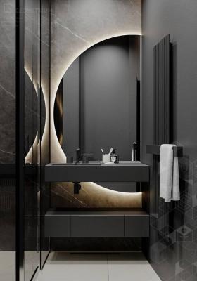 China Modern Wall Mounted Bathroom Cabinet with Smart LED Mirror 60x80cm for Vanity Storage for sale