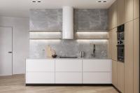 China Custom Modern Kitchen Cabinets in Gray Finish - 24
