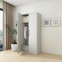 China Modern Minimalist Bedroom Wardrobe Closet 1200mm Particle Board Melamine Finish for sale