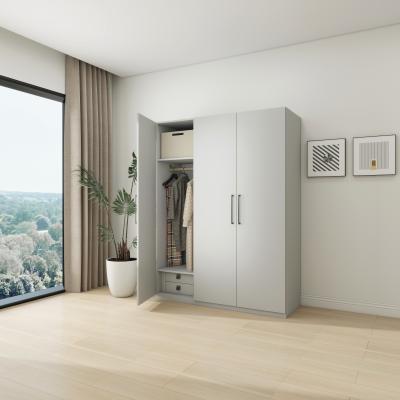 China Custom 3 Door Wardrobe with Drawers Bedroom Furniture New Design 1800mm for sale