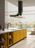 China Custom Kitchen Cabinet with 18mm Plywood Carcass and 304 Stainless Steel Sink - Marble Countertop Design for sale