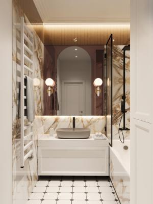 China Luxury Hotel Slate Counter Top Vanity Bathroom Cabinet with Sink 1200mm Modern Style for sale