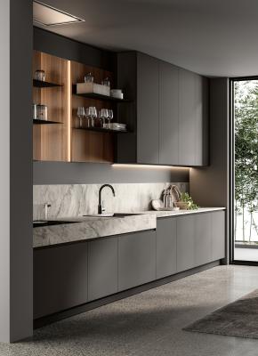 China Customized Eco Friendly Kitchen Cabinets Durable MDF 18mm for Modern Home for sale