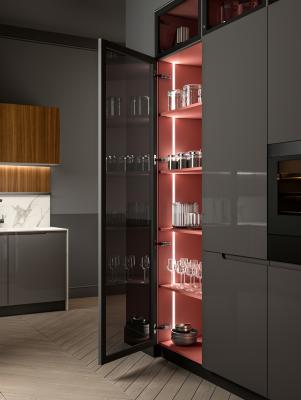 China Modern Melamine Kitchen Cabinet Set - Modular Custom Furniture with Premium Wood Construction and Multiple Storage Options for sale