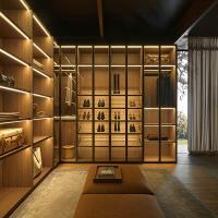 China Customizable Wooden Bedroom Wardrobe Closet Organizer 200cm Height Modern Storage Cabinet for sale