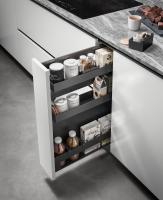China Custom Minimalist Kitchen Cabinet 24-36 Inch Storage for Cooking Utensils with Pull-Out Trays for sale
