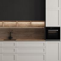 China European Minimalist Kitchen Cabinets Ready to Assemble - Custom Wooden Design for Apartments with 20-40 Day Lead Time for sale