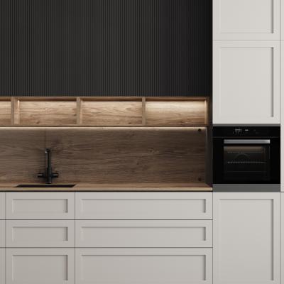 China European Minimalist Kitchen Cabinets Ready to Assemble - Custom Wooden Design for Apartments with 20-40 Day Lead Time for sale