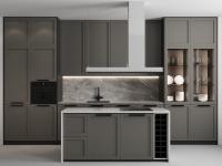 China Ready to Assemble Modern Custom Island PVC Cabinet Kitchen with 20-40 Day Lead Time and Professional Design Services for sale