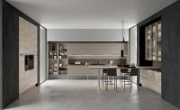 China Modular Wood and Aluminum Kitchen Cabinet Designs with 20-40 Day Custom Production and Space Optimization Features for sale