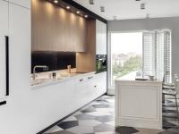 China Classic White Particle Board Kitchen Cabinet Complete Set - Ready to Assemble with Large Storage Capacity for sale