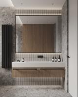 China Custom Single Sink Bathroom Vanity Set with Wooden Cabinet 24 inch Modern Design for sale