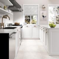 China Modern Designs High End Affordable Custom Kitchen Cupboard White Melamine Small Kitchen Cabinets for sale