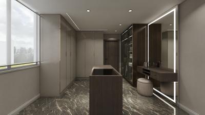 China Custom Solid Wood Large Wardrobe Bedroom Furniture Set with Mirrored Door Lacquered Finish for sale