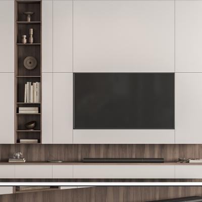 China Modern Wall Unit TV Cabinet with Wooden Construction - Customizable Living Room Furniture with 20-40 Day Lead Time for sale