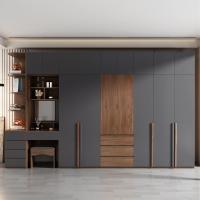 China Modern Melamine Plywood Wardrobe Closet Storage with Mirrors 1800mm for sale