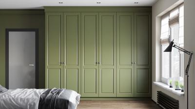 China Modern Custom Wooden Lacquer Wardrobe Bedroom Furniture 180cm for sale