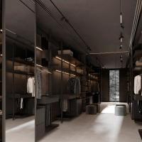 China Custom Walk In Wooden Wardrobe Cabinet High End Closet with Smart Storage 20 40 Days Lead Time for sale