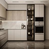 China Modern Custom Lacquer Kitchen Cabinet Set Ready to Assemble 20-40 Days Lead Time for sale