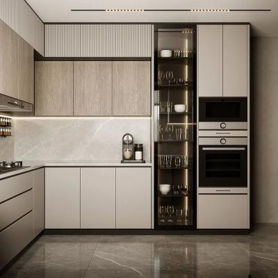 China Modern Custom Lacquer Kitchen Cabinet Set Ready to Assemble 20-40 Days Lead Time for sale