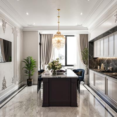 China Modern Luxury Kitchen Cabinet with Sink Ready to Assemble Eco Friendly Design 120cm for sale