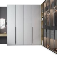 China Customized Hinge Door Wardrobe Bedroom Furniture Wooden Wall Wardrobe Design 1800mm for sale
