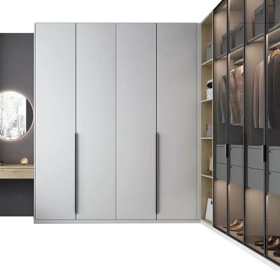 China Customized Hinge Door Wardrobe Bedroom Furniture Wooden Wall Wardrobe Design 1800mm for sale