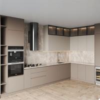 China Custom Kitchen Cabinet Melamine Board 18mm Kitchen Furniture Design for sale