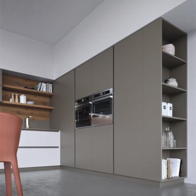 China Custom Particle Board Lacquer Kitchen Cabinet Residential Indoor Hotel Kitchen Cabinets 20-40 Days Lead Time for sale