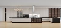 China Modern Modular Designs Melamine Kitchen Cabinet for Villa and Builder for sale