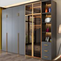 China Custom Wooden Wardrobe Closet Storage Organizer 180cm Bedroom Furniture for sale