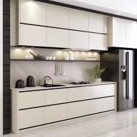 China Minimalist Lacquer Kitchen Cabinet with Shaker MDF Panel 18mm Plywood for sale