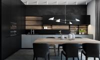 China OEM New Model Design Modular L Shape Melamine Wood Kitchen Cabinet for sale