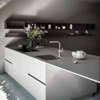 China Modern Style Complete And Countertops Designs Lacquer Kitchen Cabinets For Apartment for sale