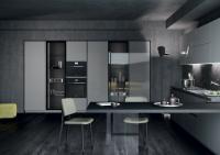 China Modern Waterproof Melamine Kitchen Cabinets Complete Sets For Townhouse for sale