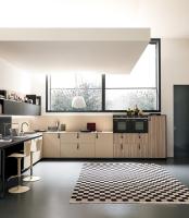 China Custom High Gloss Lacquer Kitchen Cabinet with Appliances 18mm Plywood for Household for sale