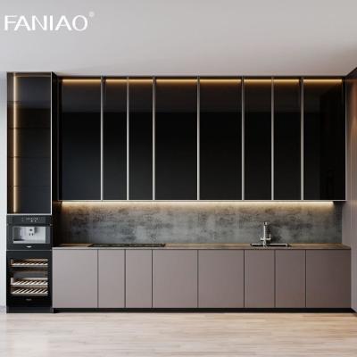 China Modern Designs PVC Kitchen Furniture Modular Kitchen Cabinet for sale