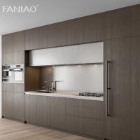 China Modern Wooden & 304 Stainless Steel Kitchen Cabinet for Villa - 18mm Plywood Construction with Custom Design Options for sale