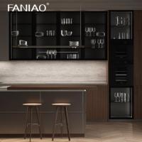 China Modern Melamine Kitchen Cabinets Modular Pantry Customization 18mm Plywood for sale