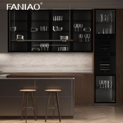 China Modern Melamine Kitchen Cabinets Modular Pantry Customization 18mm Plywood for sale