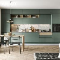 China China Manufacturer Plywood MDF Kitchen Cabinets Modern Melamine Flat Pack Modular 18mm for sale